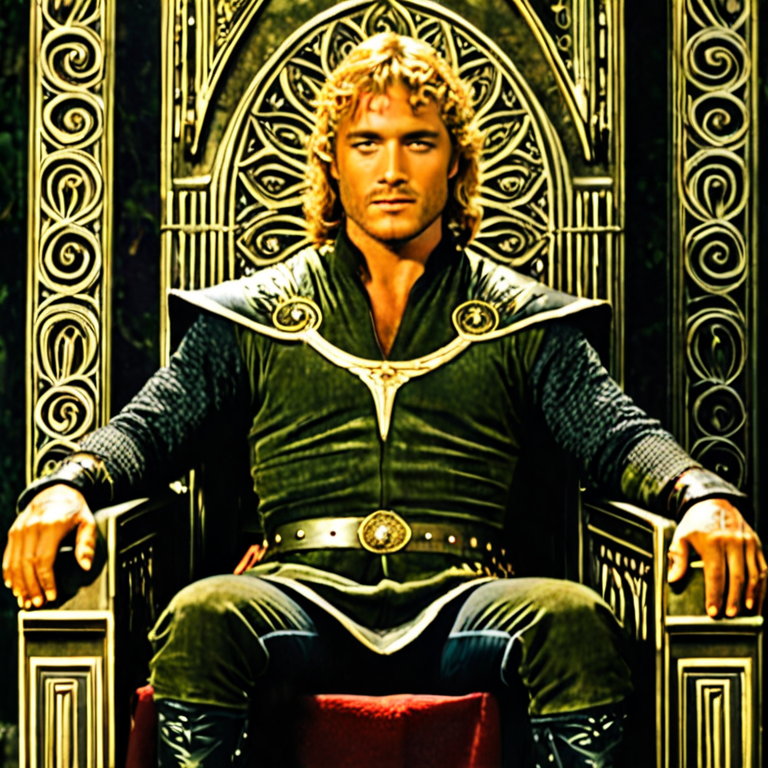 Iolaus sitting on the throne