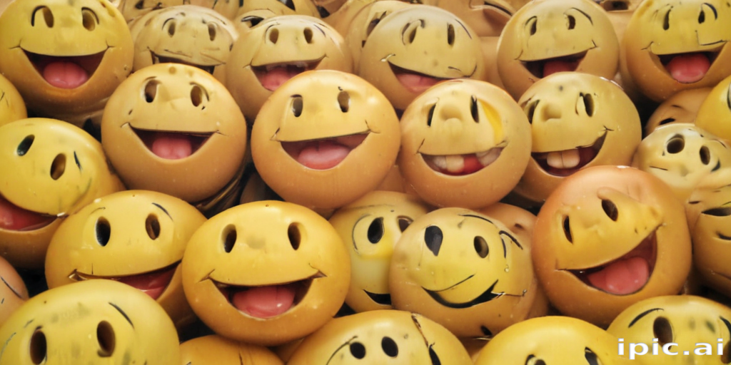A Cheerful Collection of Yellow Smiley Faces with Joyful Expressions ...