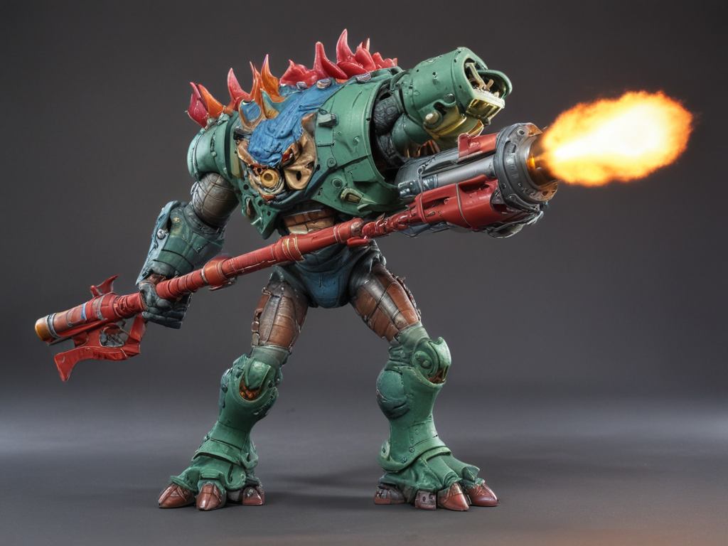 cookci monster with a rocket launcher