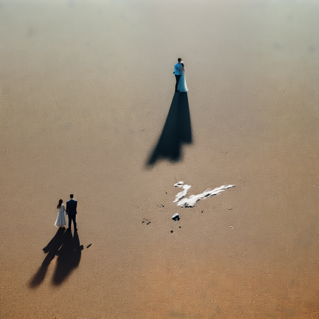 two ghosts falling in love