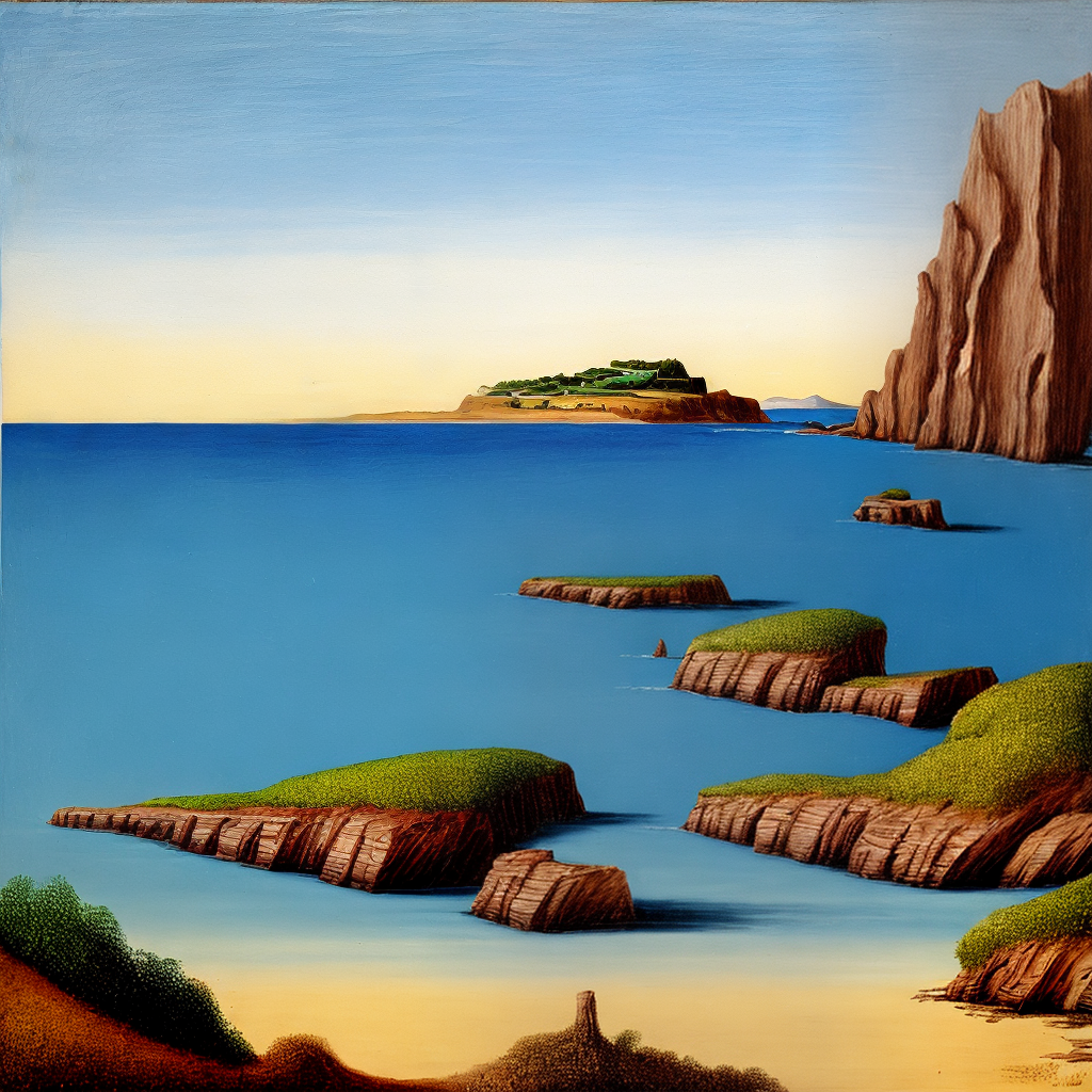 Enchanted Beach With Three Fluid Graces Salvador dali art,