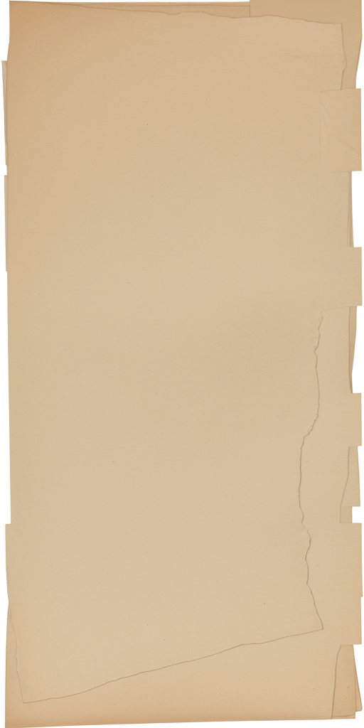 Old and Weathered Paper with Torn Edges and Taped Corners Displaying ...