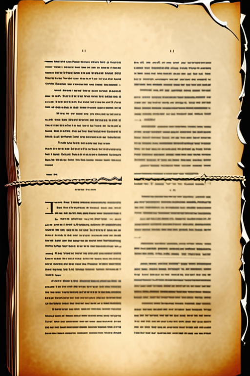 Ancient Manuscript with Intricate Text on Aged, Weathered Pages Bound ...