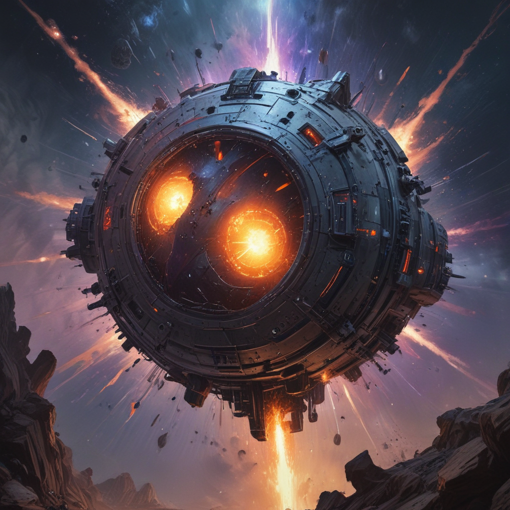 Realistic sci-fi painting of psionic blast