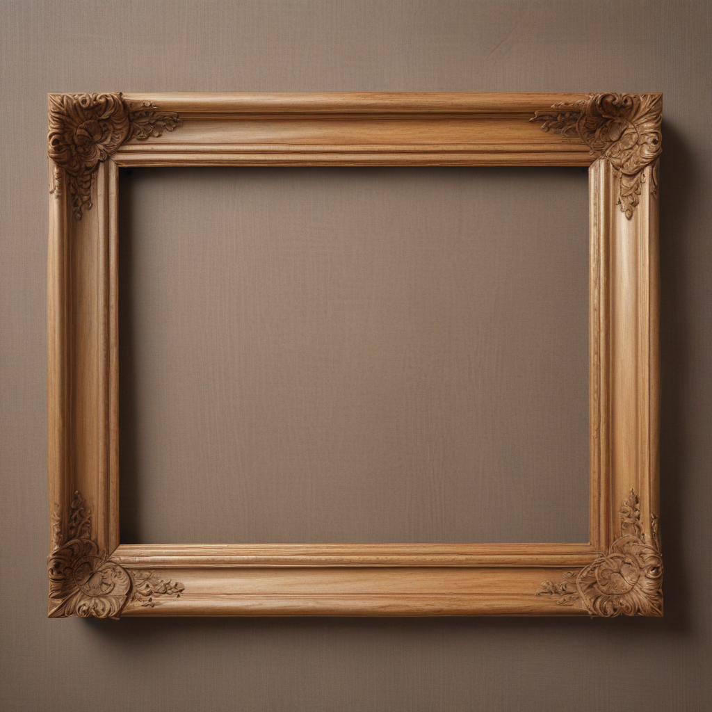 Elegant Ornate Picture Frame Ready to Showcase Your Favorite Artwork