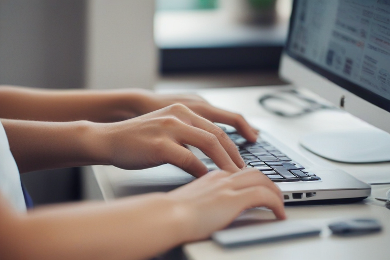 Person using computer