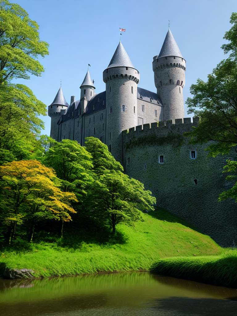 castle silhout, anime