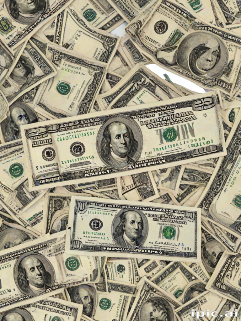 An Abundance of U.S. Currency Spread Across a Flat Surface