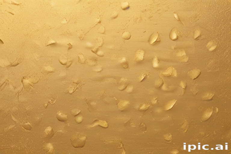 Textured Golden Surface with Subtle Patterns and Organic Shapes Throughout