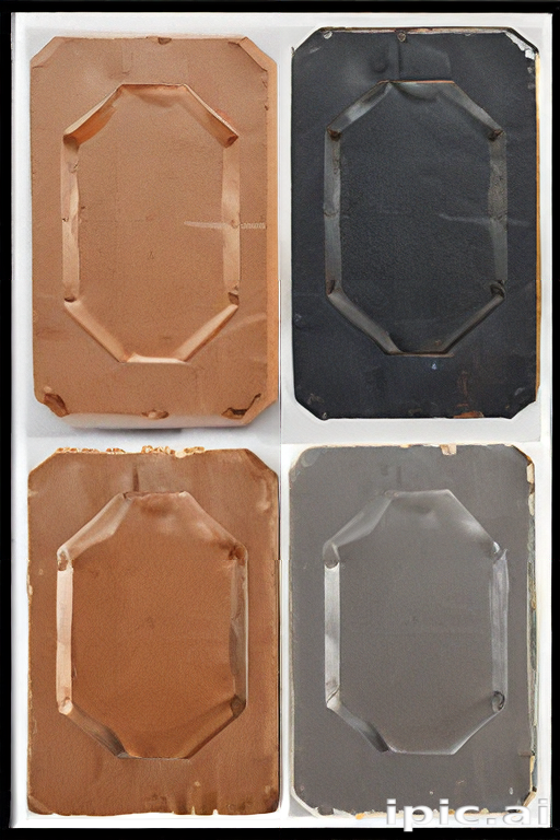 Four Vintage Photo Frames with Distinctive Textures and Color Variations