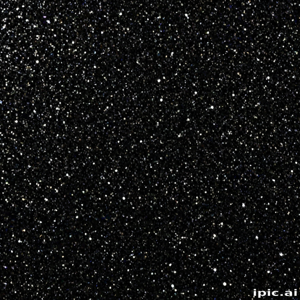 Glittering Black Background with Sparkling Silver Particles for Elegant ...