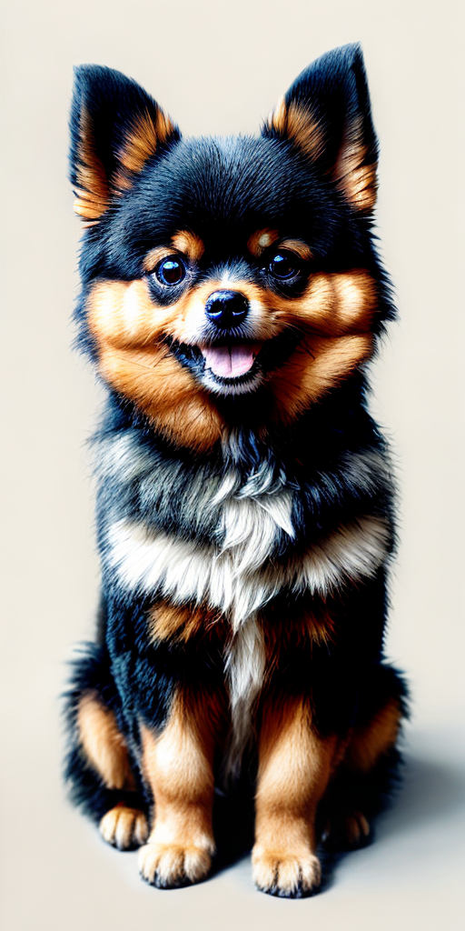 animation of pomeranian