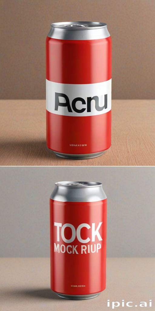 Creative Beverage Can Design Featuring Unique Labels and Bold Colors