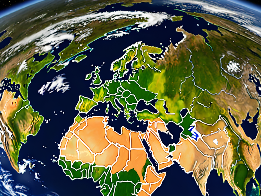 please generate me a picture of the earth from orbit