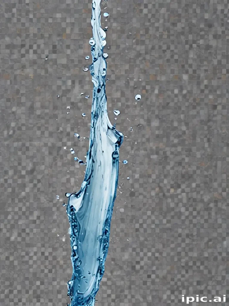 Graceful Water Splash Captured in Motion Against a Textured Background