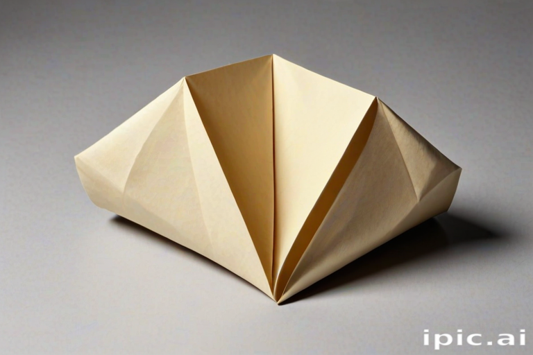 Intricate Paper Folding Art: Elegant Design of a Simple Origami Creation