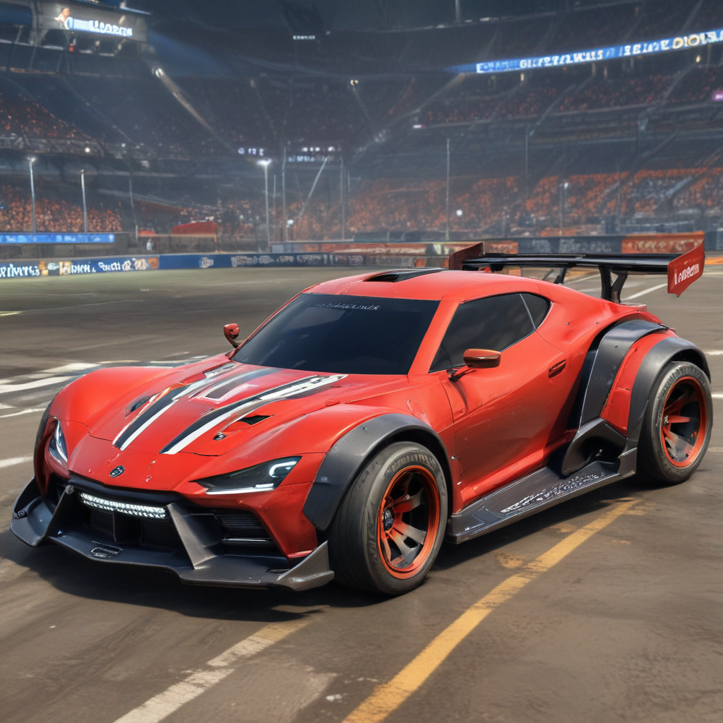 red Rocket league car