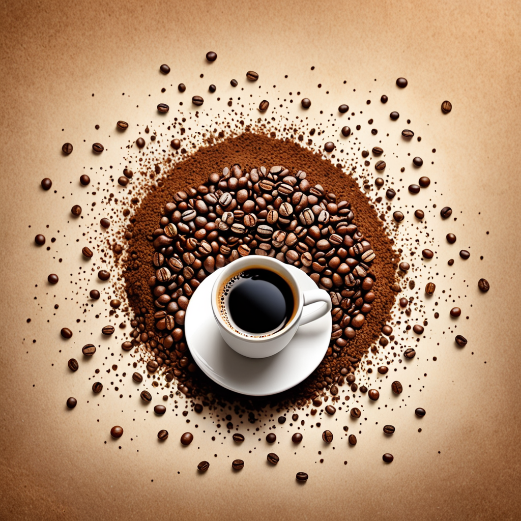 Craft a visually captivating digital image for a coffee advertisement ...