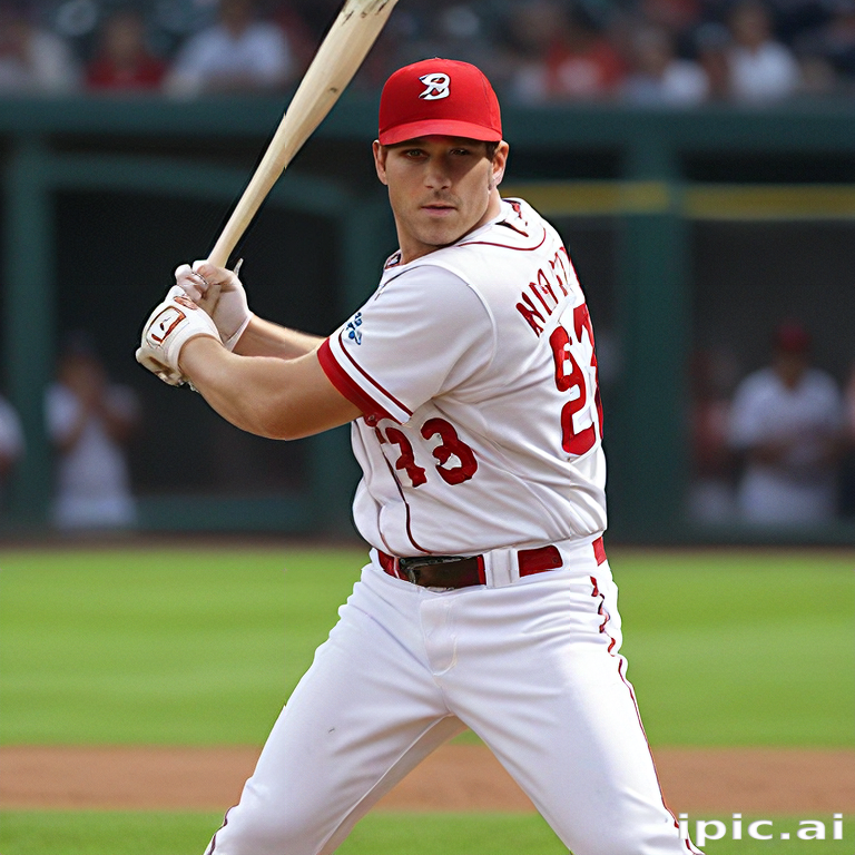 Player Preparing to Swing Bat in Intense Baseball Game Moment
