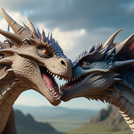 a dragon swallowing another dragon