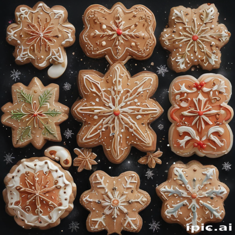 Delightful Assortment of Beautifully Decorated Gingerbread Cookies for ...