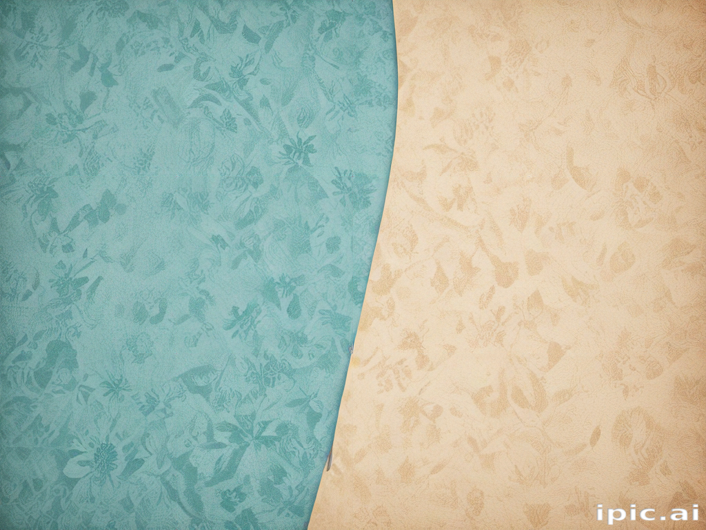 Elegant Floral Patterns in Soft Blue and Cream Textured Background