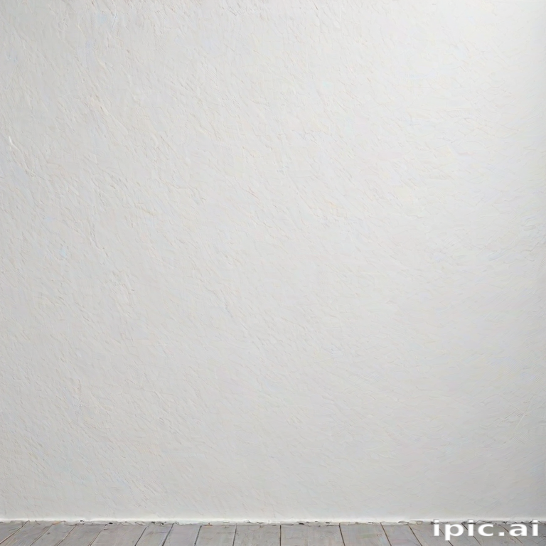 A Minimalist Indoor Scene Featuring a Plain White Wall and Wooden Floor.