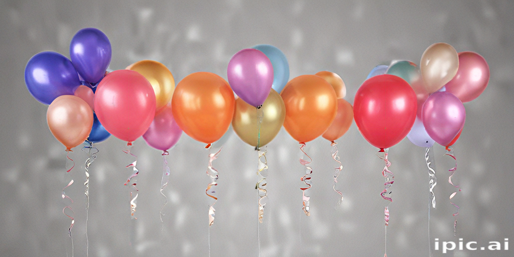 A Colorful Collection of Balloons Floating Gracefully in a Festive ...