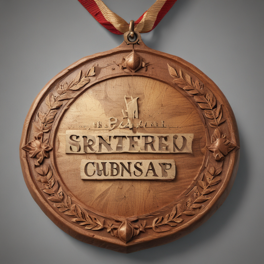 Intricately Crafted Medal with Decorative Elements and Unique ...