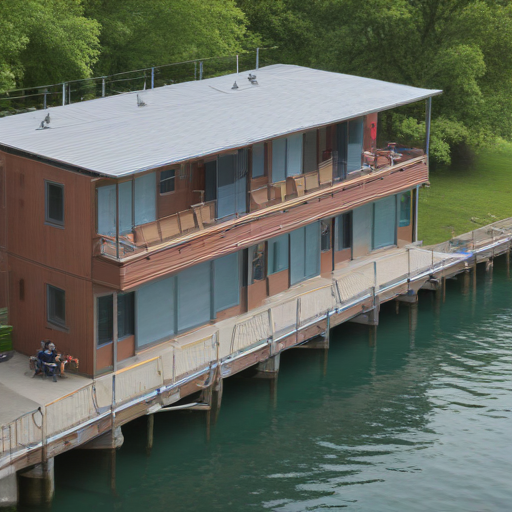 student dorm located on water