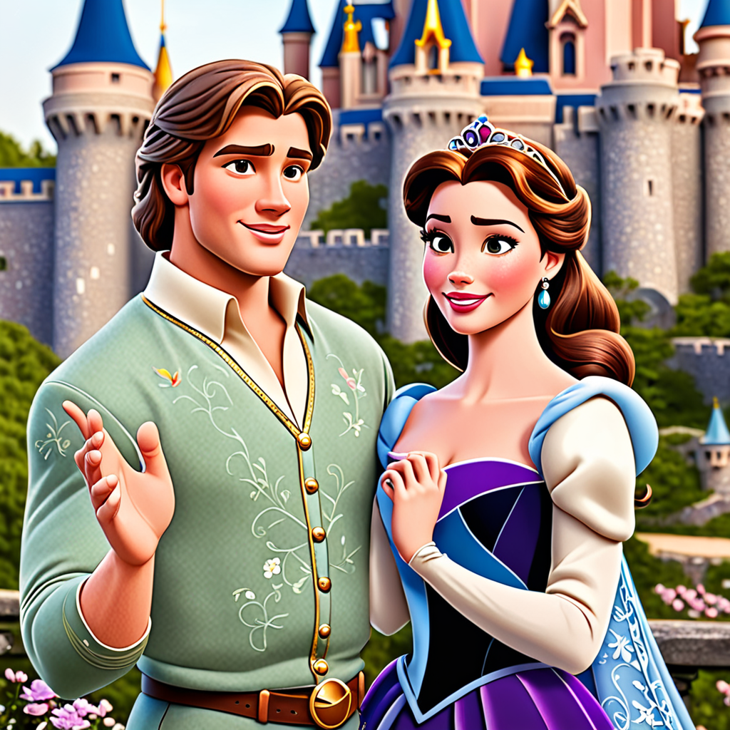 Disney princess style couple