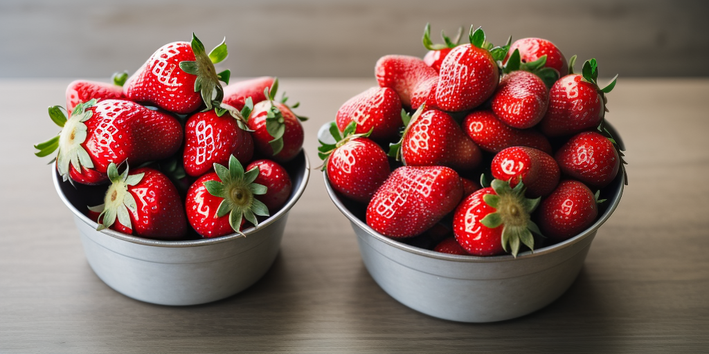 A Vibrant Arrangement of Fresh, Juicy Strawberries on a Dark Surface