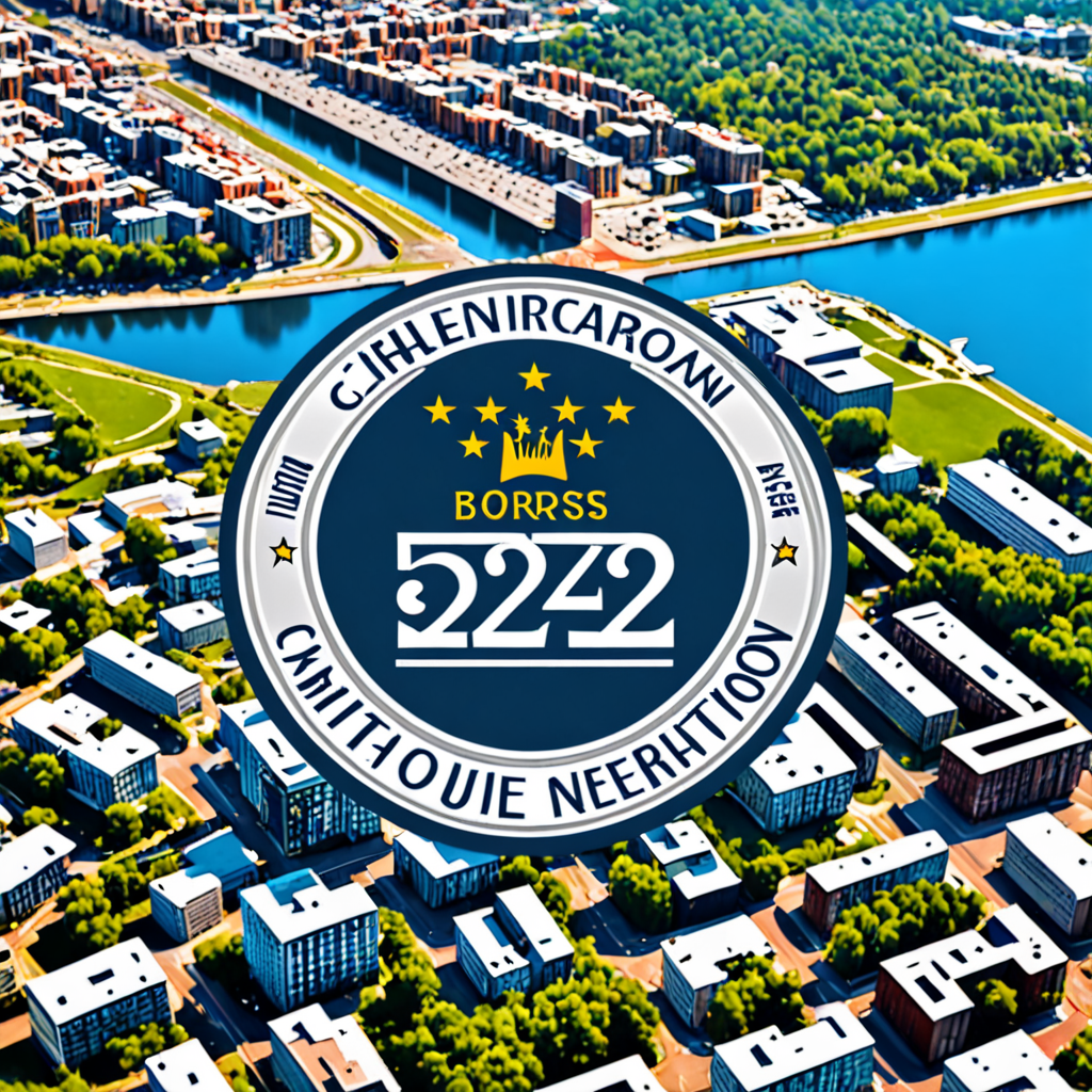 a logo, LARPC Verification. with city in background.