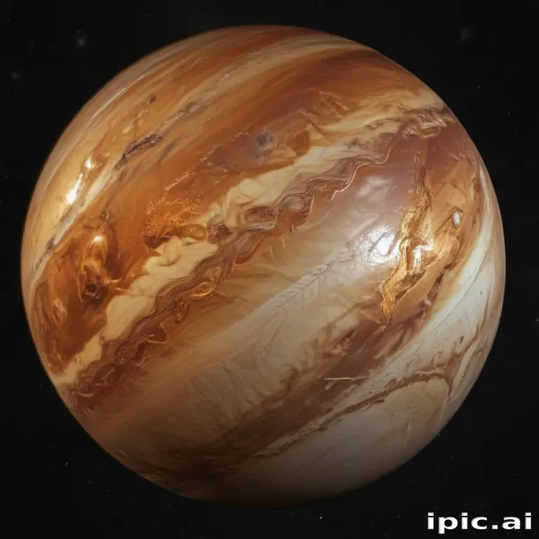 Stunning Visualization of Jupiter Showcasing Its Unique Atmospheric ...