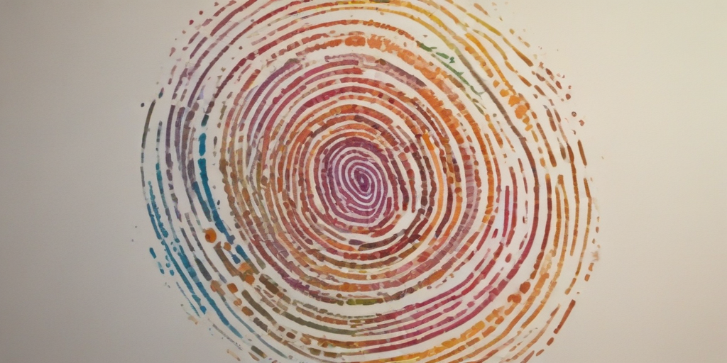 Colorful Spiral Pattern Representing Unity and Individuality Through ...