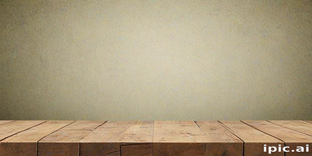 Rustic Wooden Table with Textured Background for Creative Display Ideas