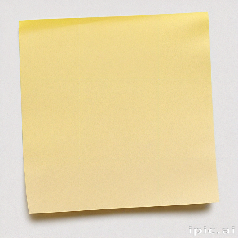 A Blank Yellow Sheet of Paper Ready for Creative Ideas and Notes