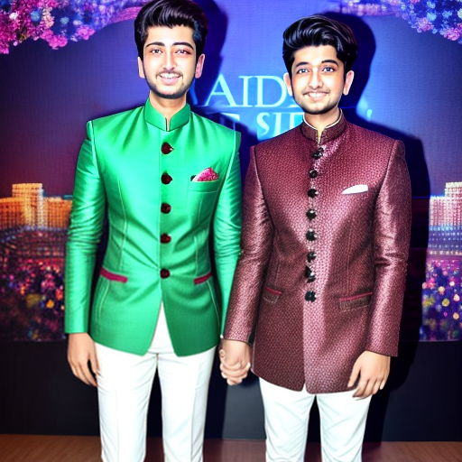 Standing with darshan raval holding hands