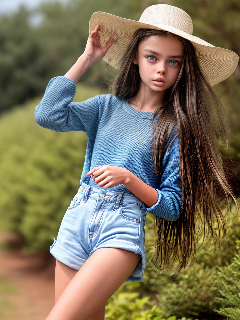 Meika Woollard Selfie Face With Blue Lips 7803