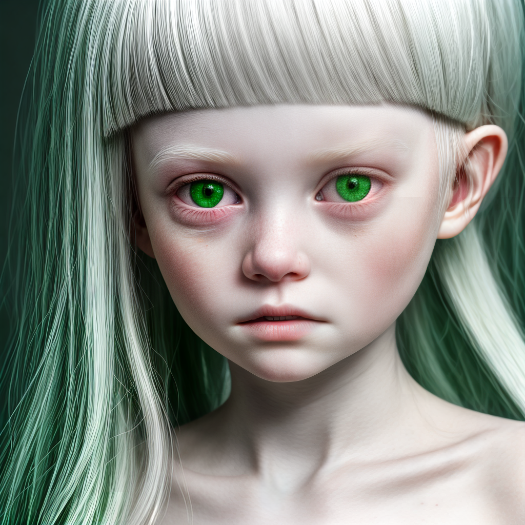 Free Ai Image Generator - High Quality and 100% Unique Images - iPic.Ai — Albino girl, Green eyes