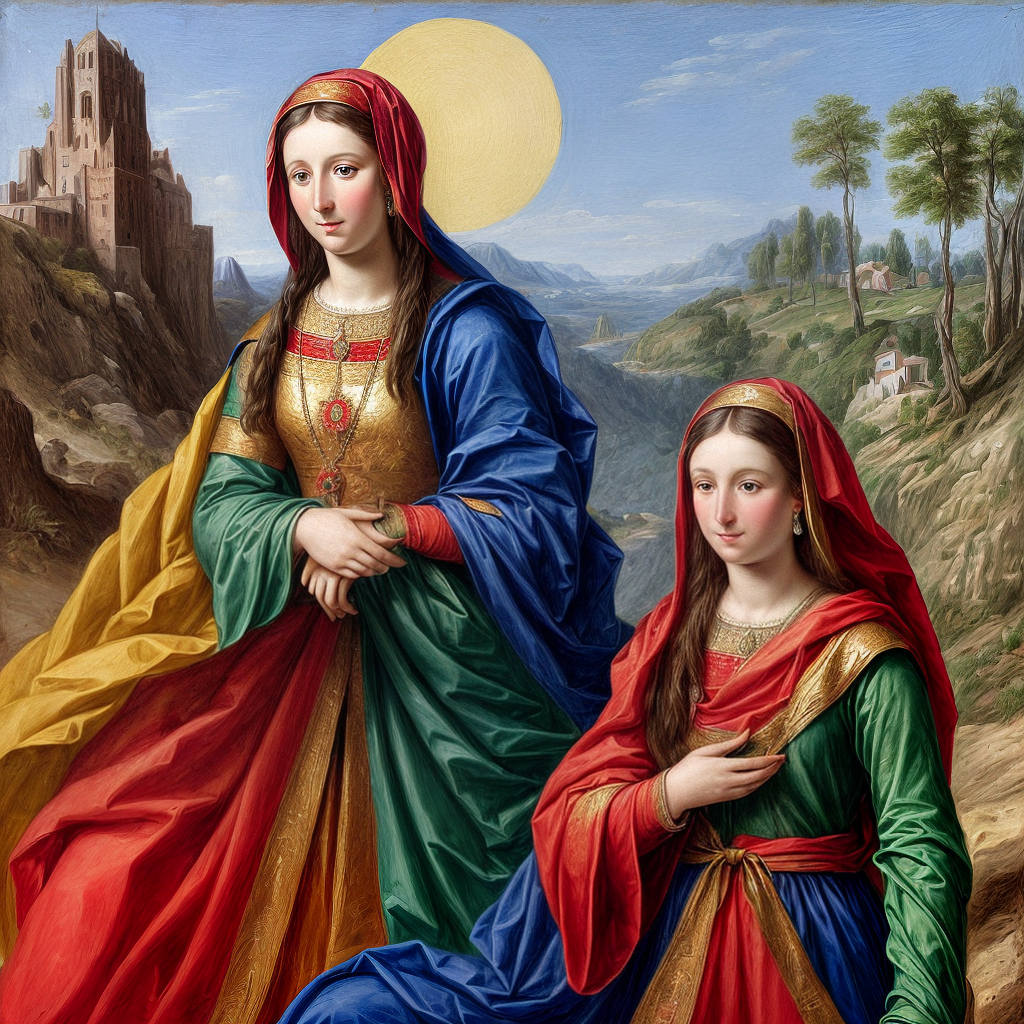 Most Beautiful Saint Maria Digital Art (copy-right free)