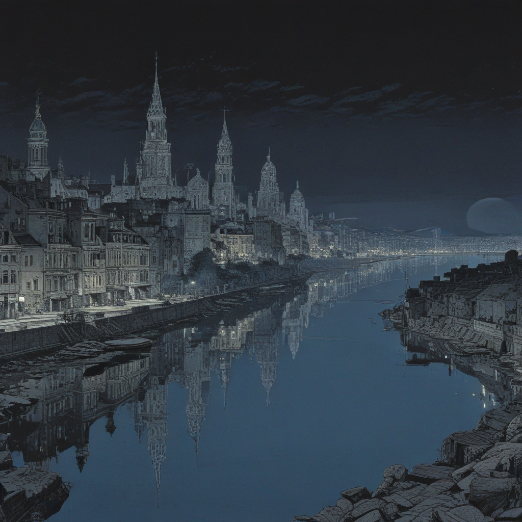 roman empire jean giraud moebius oniric landscape piranesi lake ...