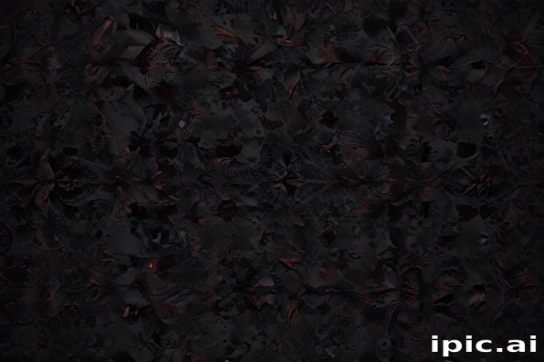 Abstract Dark Texture Featuring Intricate Patterns and Rich Depths of Black