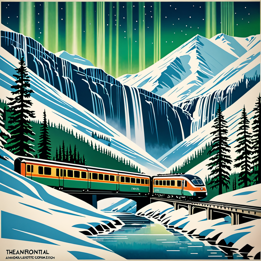 art deco streamline railway corporation poster modern highspeed train ...