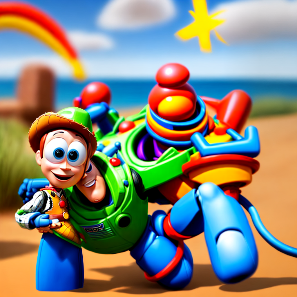 Most Joyful Toy Story Digital Fine Art (copy-right free)