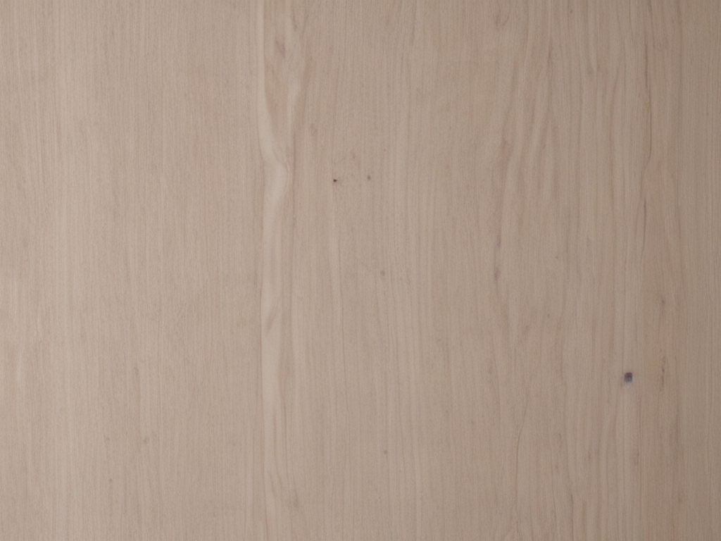 Close-Up View of a Smooth, Light-Colored Wooden Surface with Texture