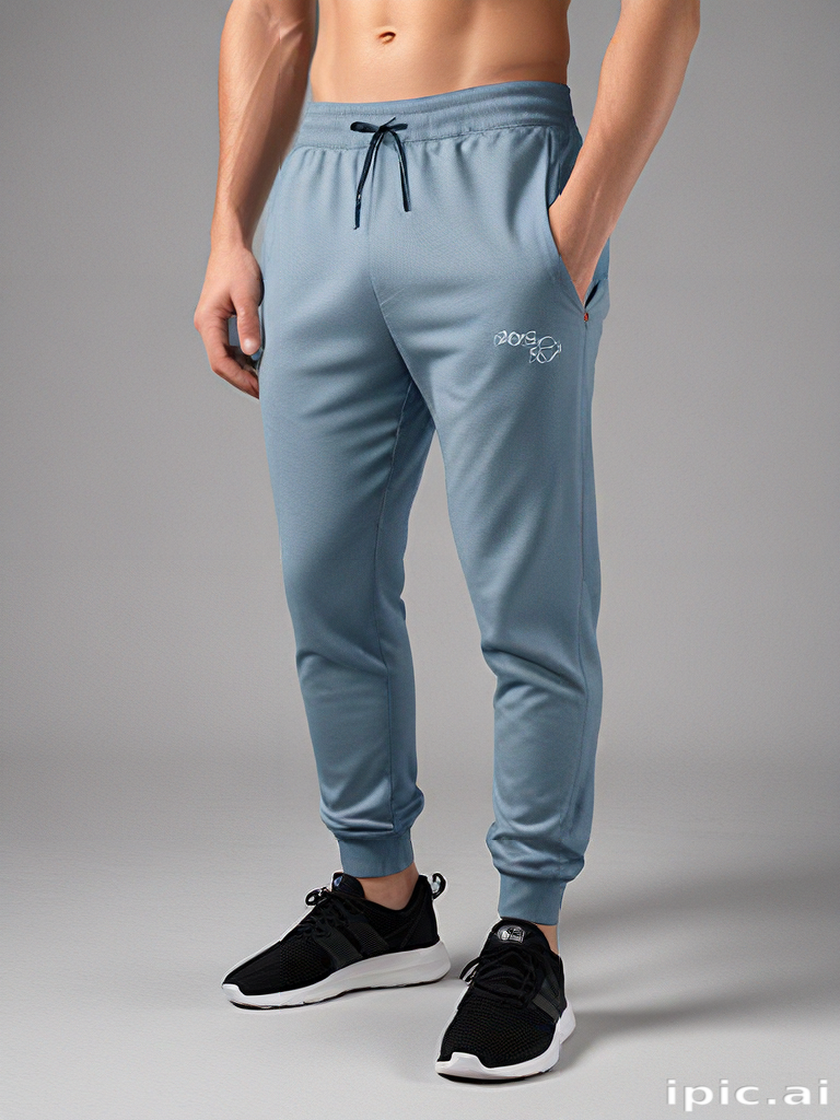 Stylish Athletic Wear: Trendy Blue Joggers for Active Lifestyle Enthusiasts