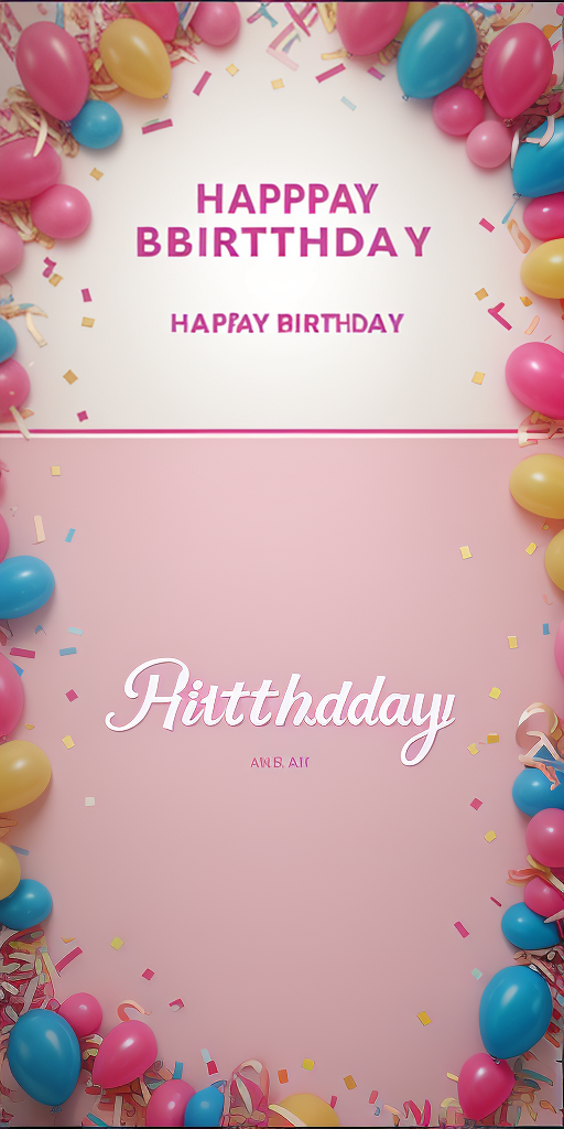 Colorful Birthday Celebration with Balloons and Festive Decorations All ...