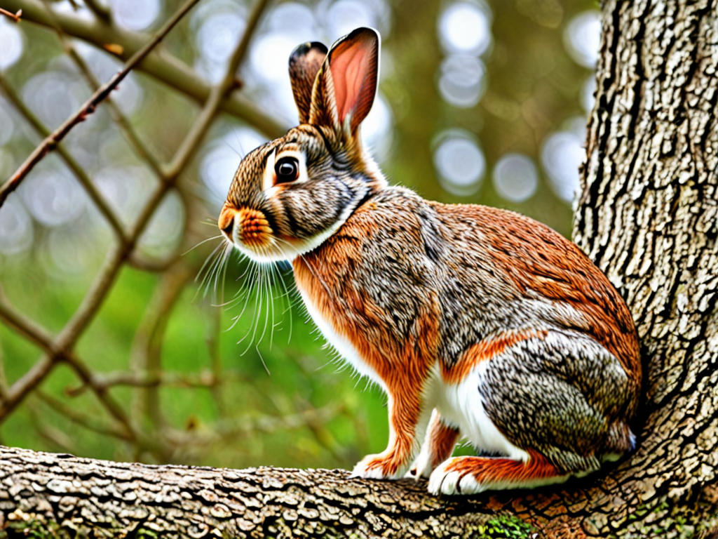 a rabbit talks squirrels