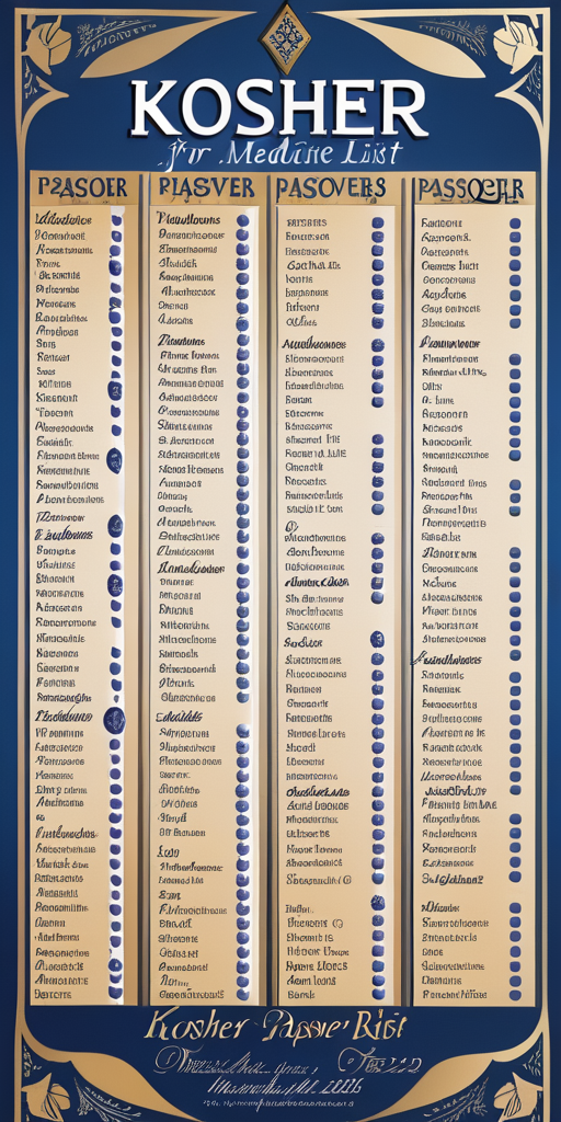 Comprehensive Guide to Kosher Foods for Passover Celebrations and ...